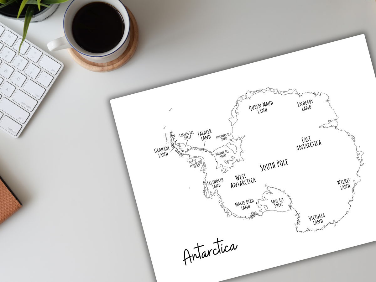 World Travel Map Bundle | Labeled Continent Maps | Digital Download ...