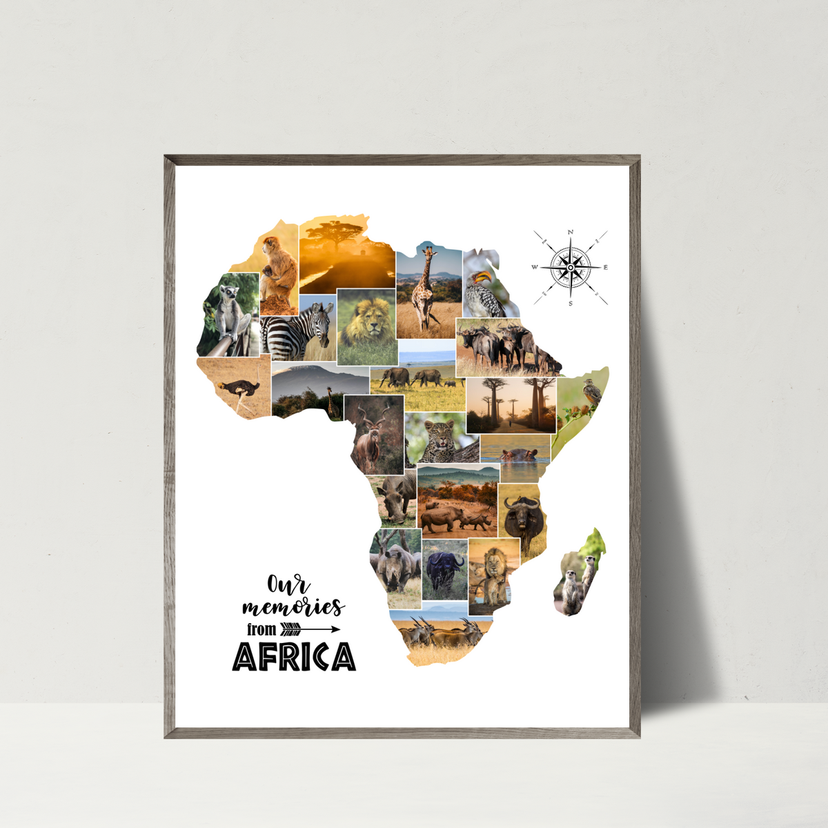 Travel Photo Collages | Map Photo Collages | Travel Gift Ideas ...
