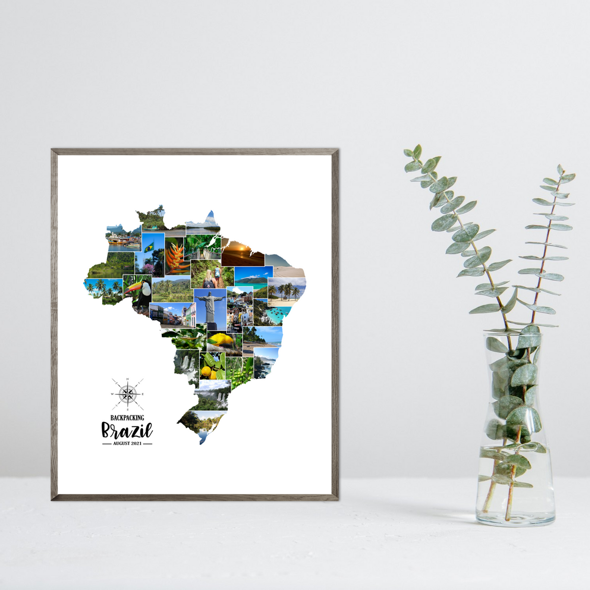 Travel Photo Collage | Brazil Photo Collage | Honeymoon Collage ...