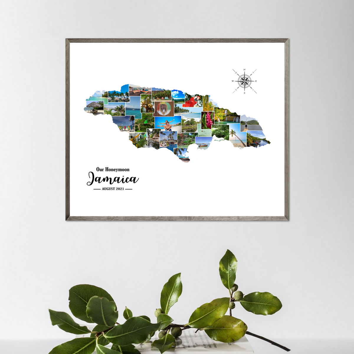 Travel Photo Collage | Map Photo Collage | Jamaica Photo Collage ...