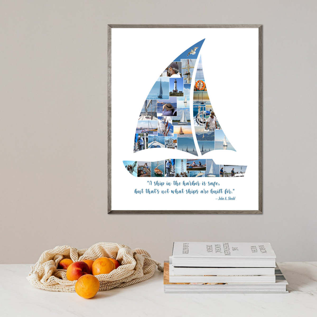 Personalized Sailing Photo Collage | Sailboat Collage – Nomadic Spices