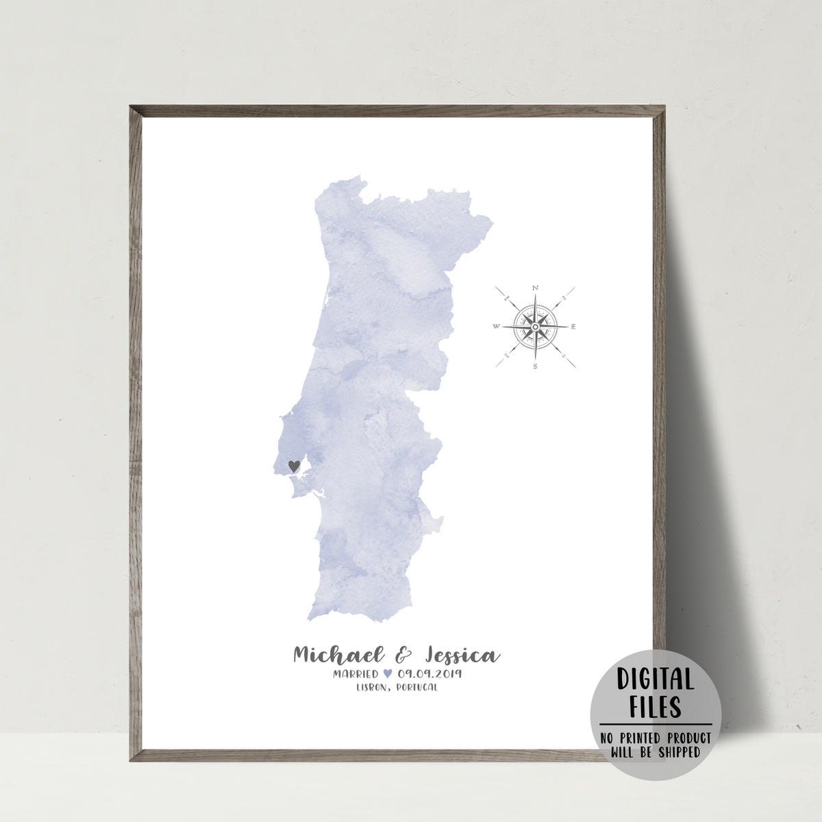 Personalized Wedding Map | Wedding Location Map | Gift For Couple ...